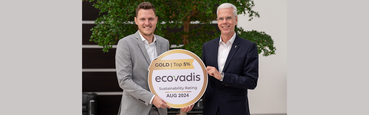In the top two per cent: Krones once again receives EcoVadis gold medal
