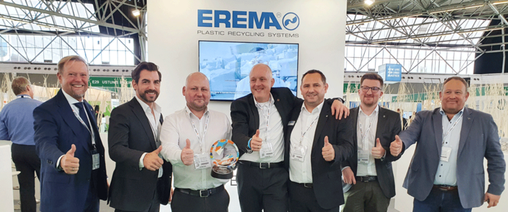 EREMA awarded for the Recycling Machinery Innovation of the Year