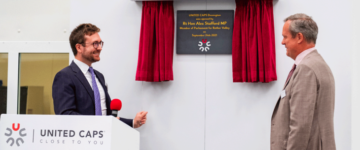 UNITED CAPS opens new Dinnington factory in the UK