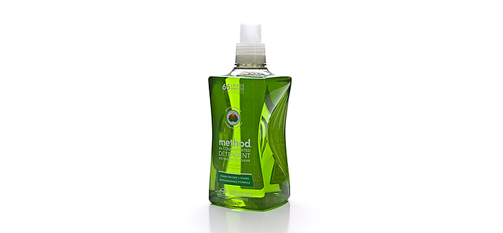 Method's new liquid laundry detergent is first to be packaged in 100% ...