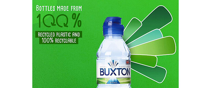 Buxton launches 100% recycled plastic across full range