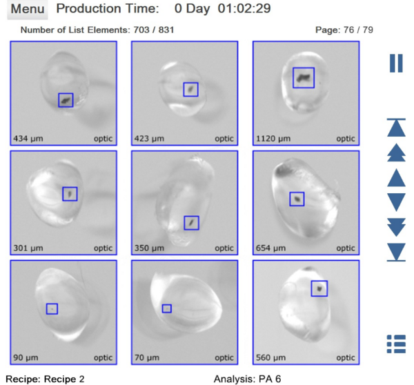 Inspection and sorting of plastic pellets as a guarantee for visually ...