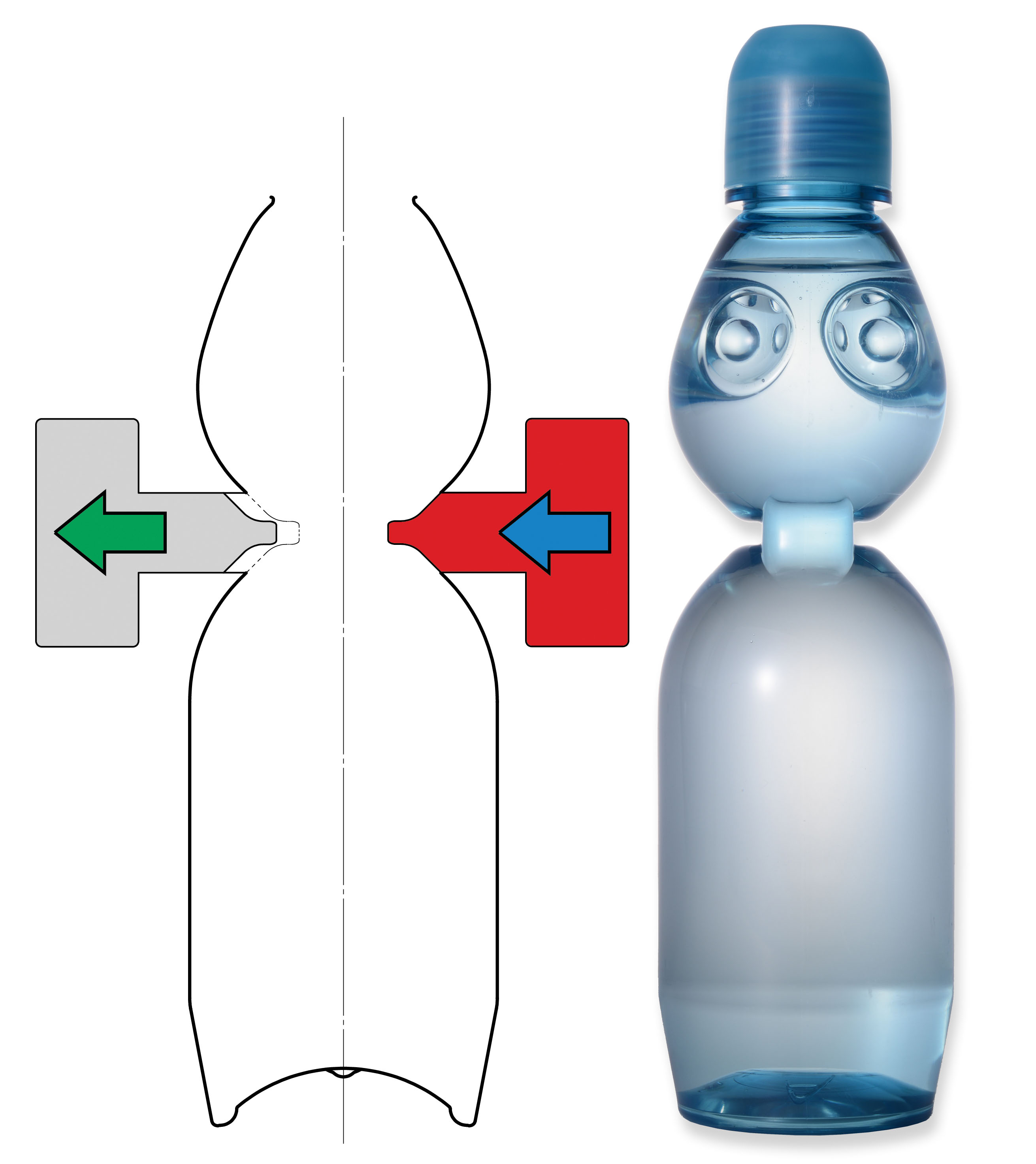 Update on one step injection stretch blow molding